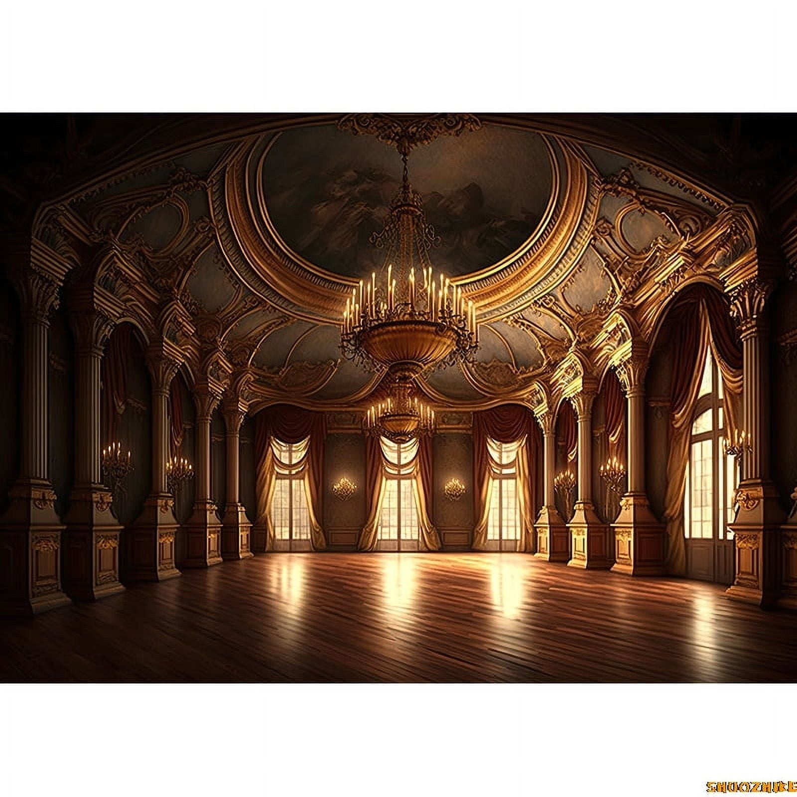 European Style Retro Castle Theme Photography Backdrops Props Vintage ...