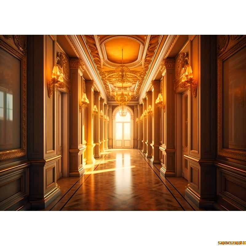 European Style Retro Castle Theme Photography Backdrops Props Vintage ...