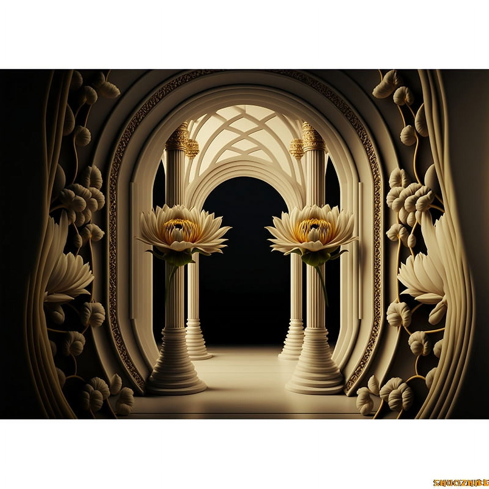 European Style Retro Castle Theme Photography Backdrops Props Vintage ...