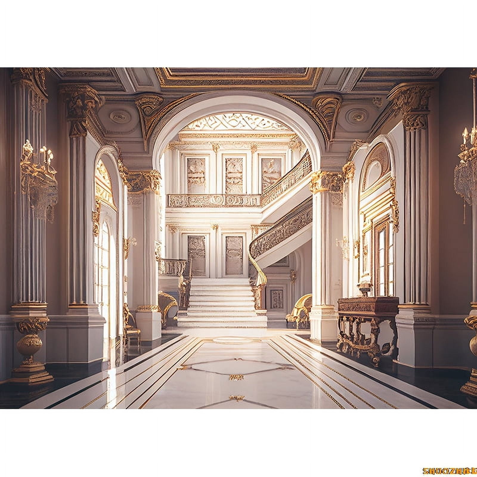 European Style Retro Castle Theme Photography Backdrops Props Vintage ...