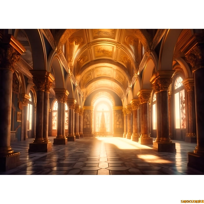 European Style Retro Castle Theme Photography Backdrops Props Vintage ...