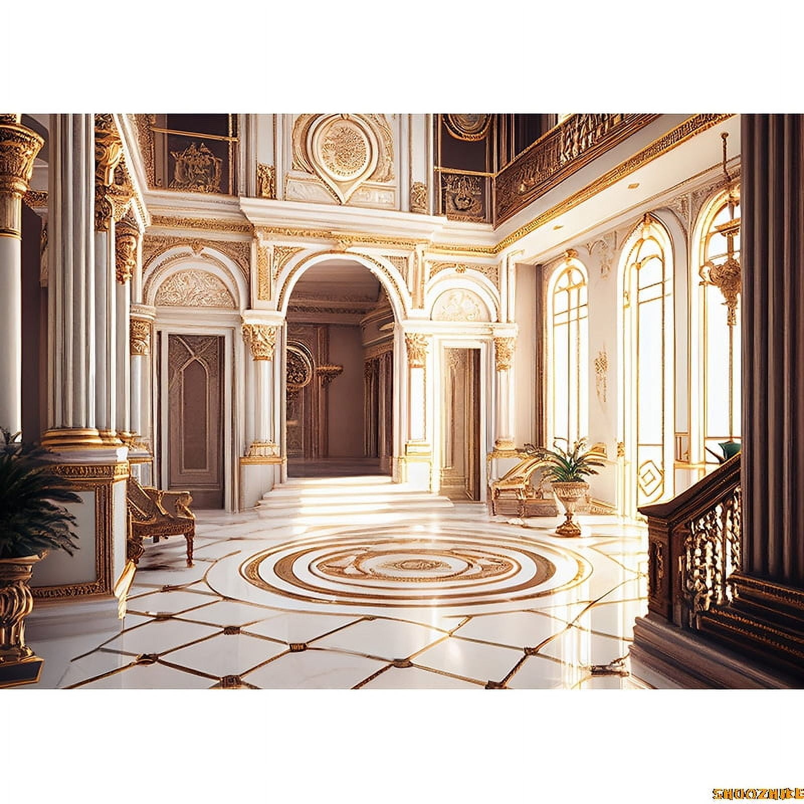 European Style Retro Castle Theme Photography Backdrops Props Vintage ...