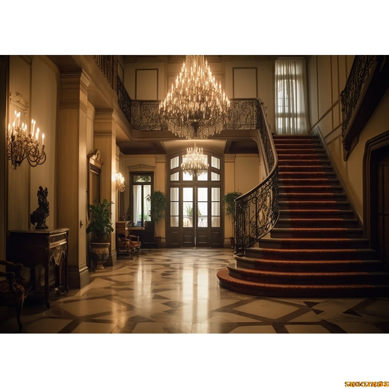European Style Retro Castle Theme Photography Backdrops Props Vintage ...