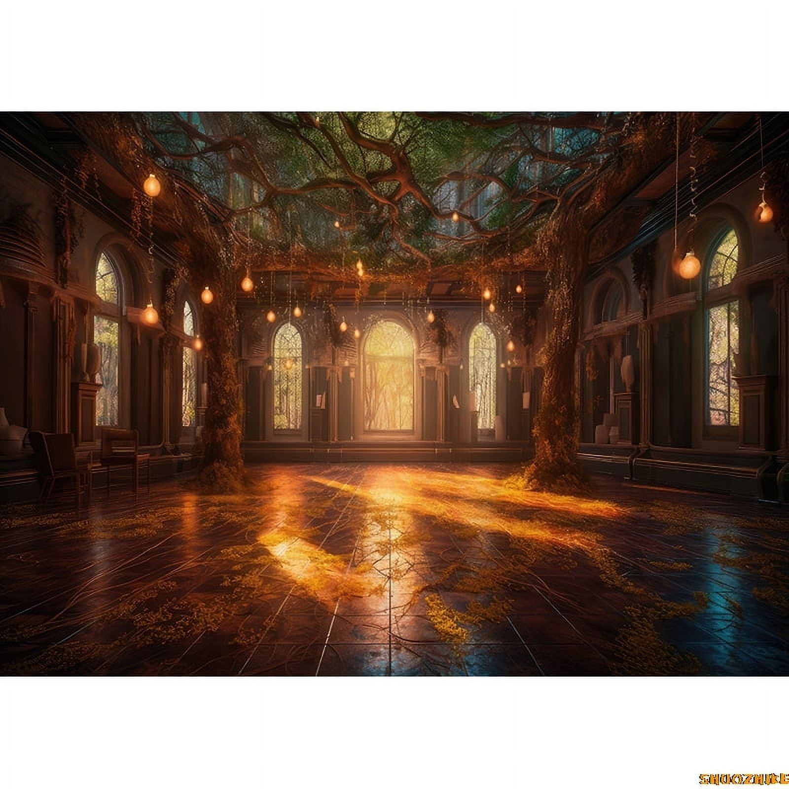 European Style Retro Castle Theme Photography Backdrops Props Vintage ...