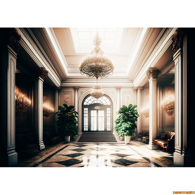 European Style Retro Castle Theme Photography Backdrops Props Vintage ...