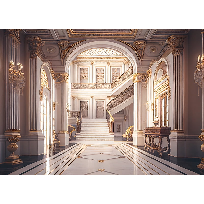 European Style Retro Castle Theme Photography Backdrops Props Vintage ...