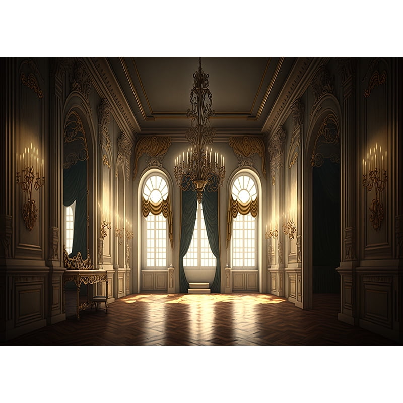 European Style Retro Castle Theme Photography Backdrops Props Vintage ...