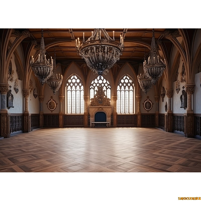 European Style Retro Castle Theme Photography Backdrops Props Vintage ...