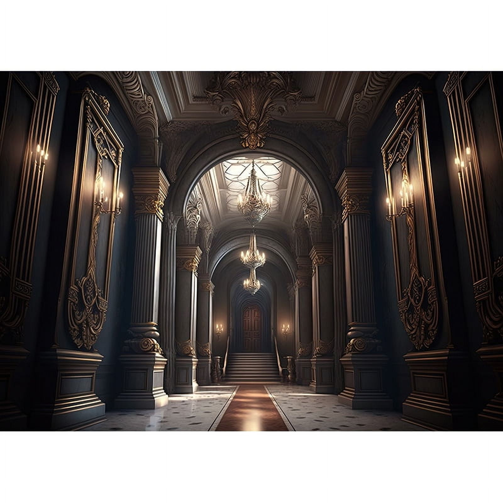 European Style Retro Castle Theme Photography Backdrops Props Vintage ...