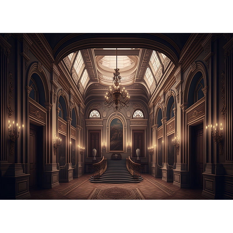 European Style Retro Castle Theme Photography Backdrops Props Vintage ...