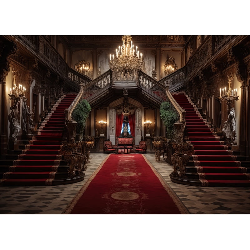 European Style Retro Castle Theme Photography Backdrops Props Vintage ...