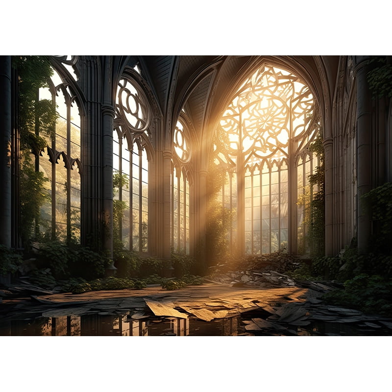 European Style Retro Castle Theme Photography Backdrops Props Vintage ...