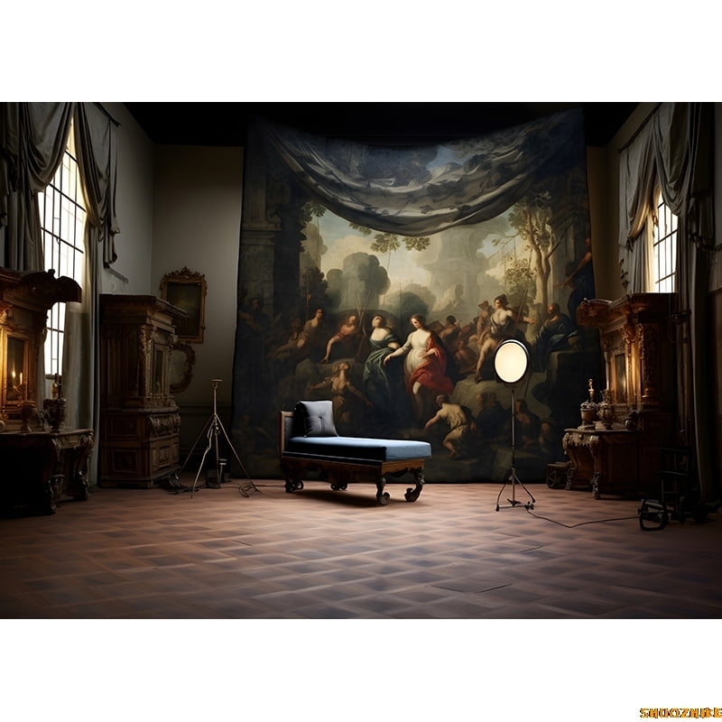 European Style Retro Castle Theme Photography Backdrops Props Vintage ...