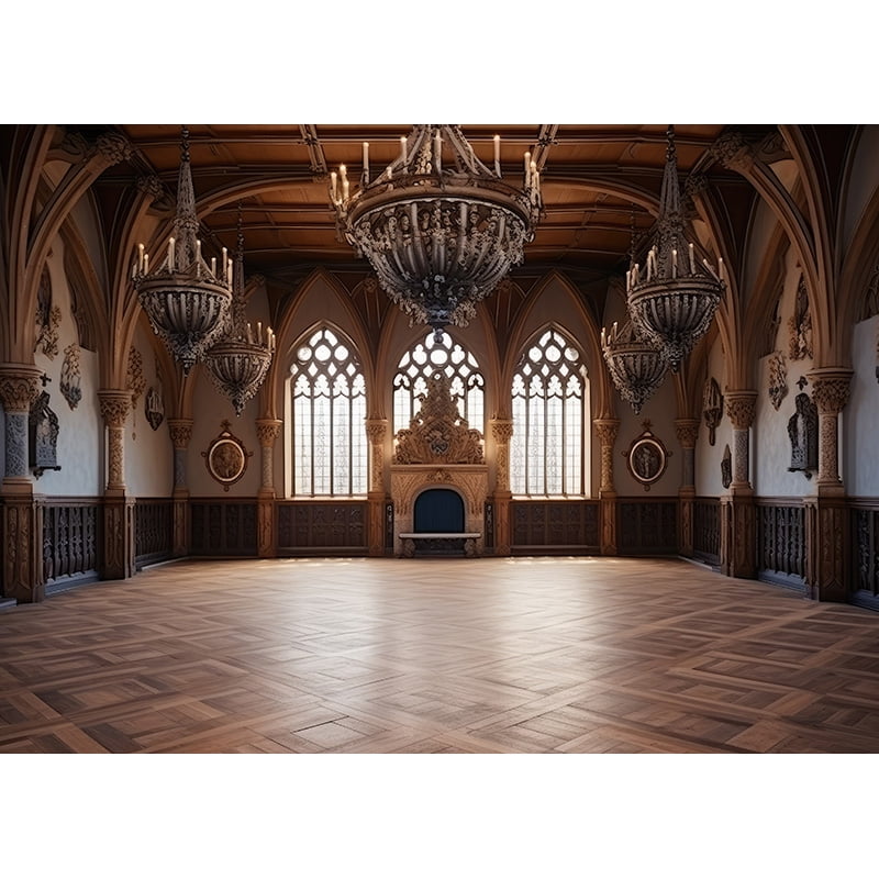 European Style Retro Castle Theme Photography Backdrops Props Vintage ...