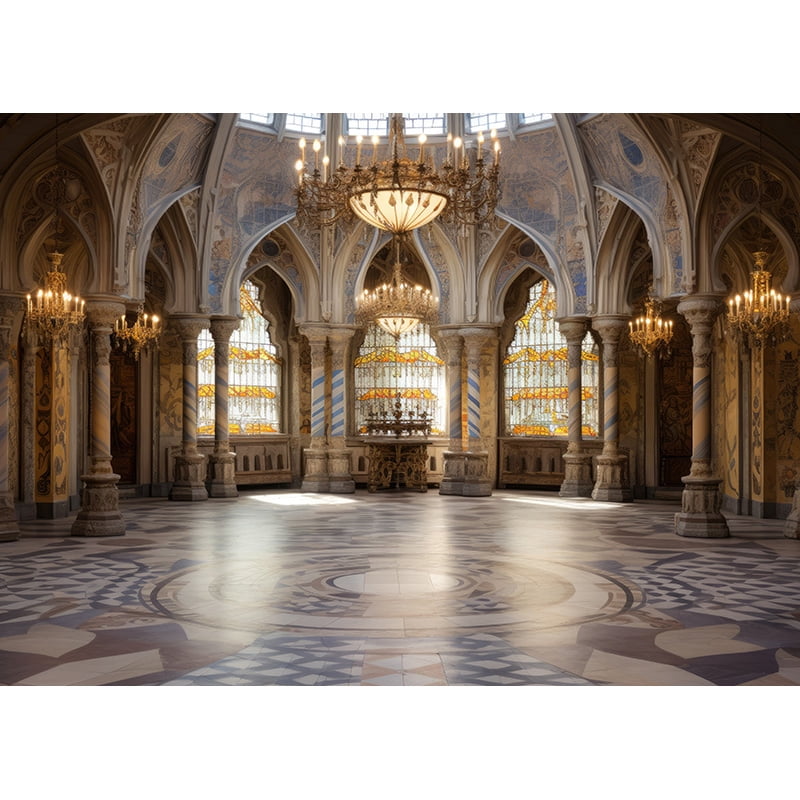 European Style Retro Castle Theme Photography Backdrops Props Vintage ...