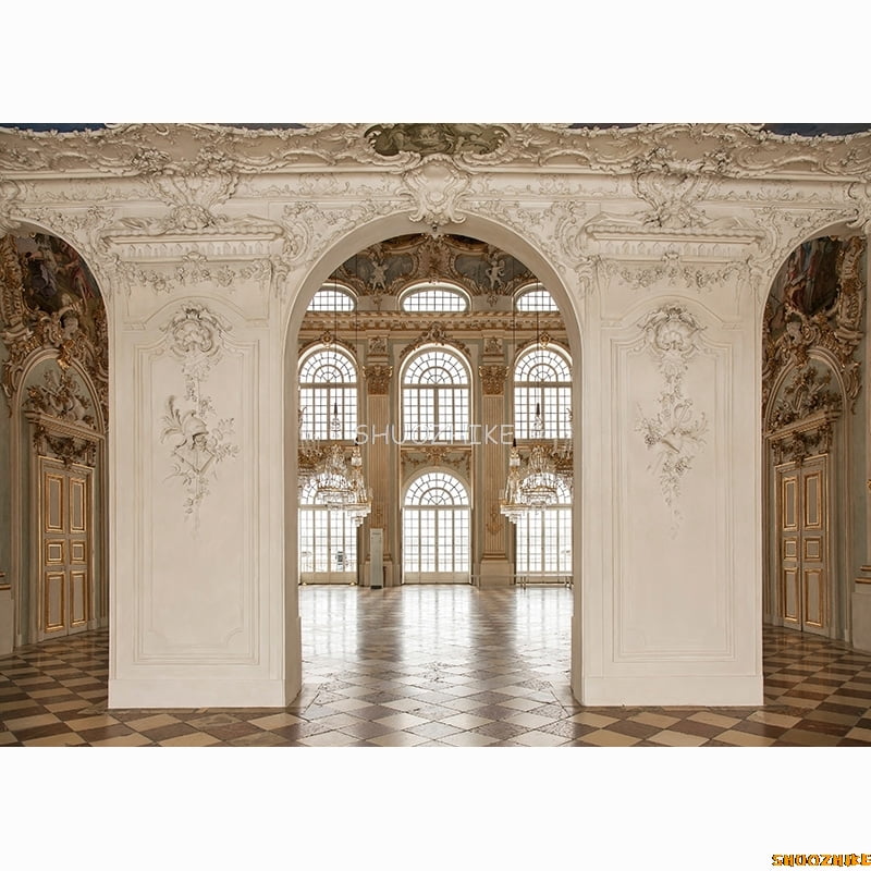 European Style Retro Classicial Photography Backdrops Props Art Castle ...