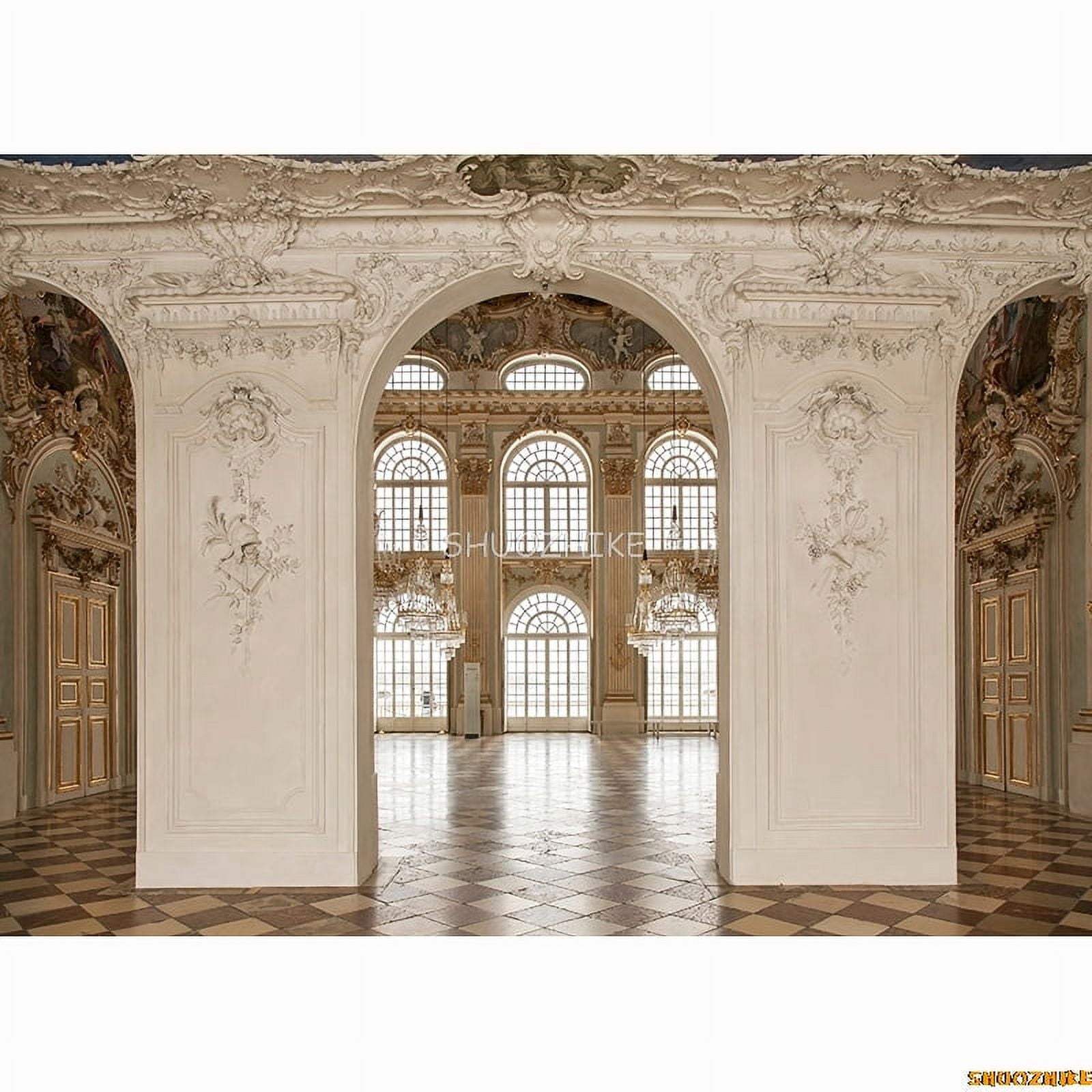 European Style Retro Classicial Photography Backdrops Props Art Castle ...