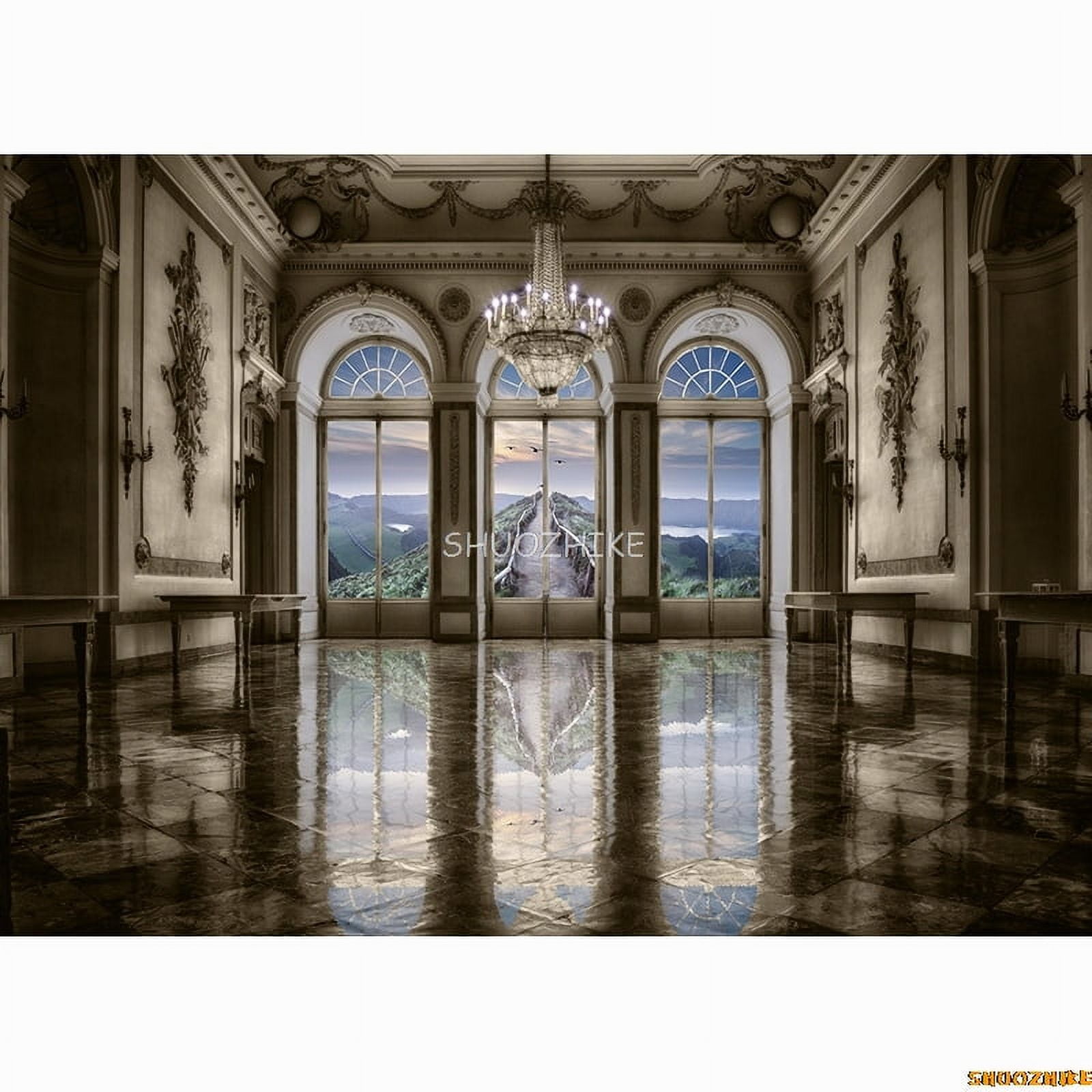 European Style Retro Classicial Photography Backdrops Props Art Castle ...