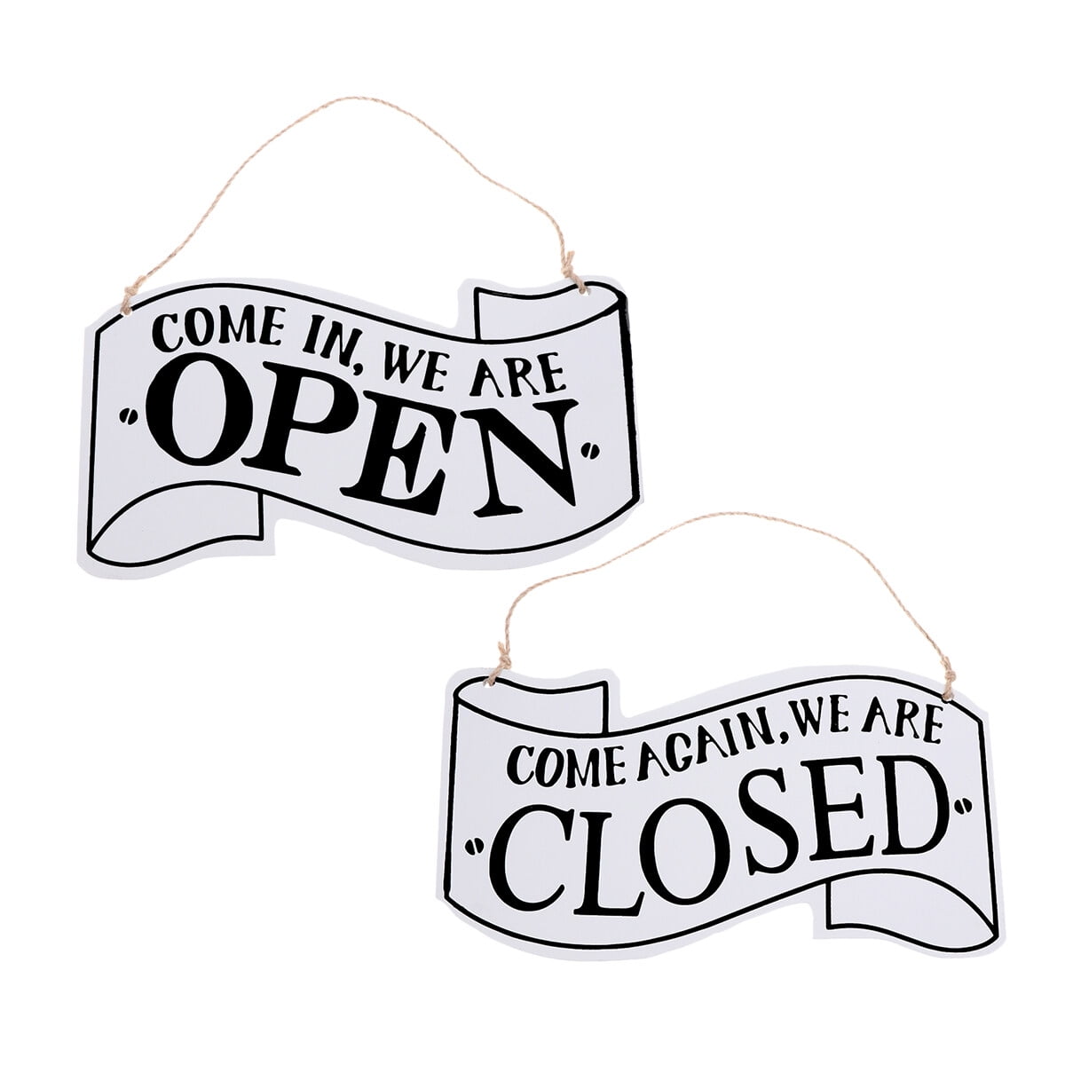 European Style Vintage Hanging Sign Open and Closed Business Sign ...
