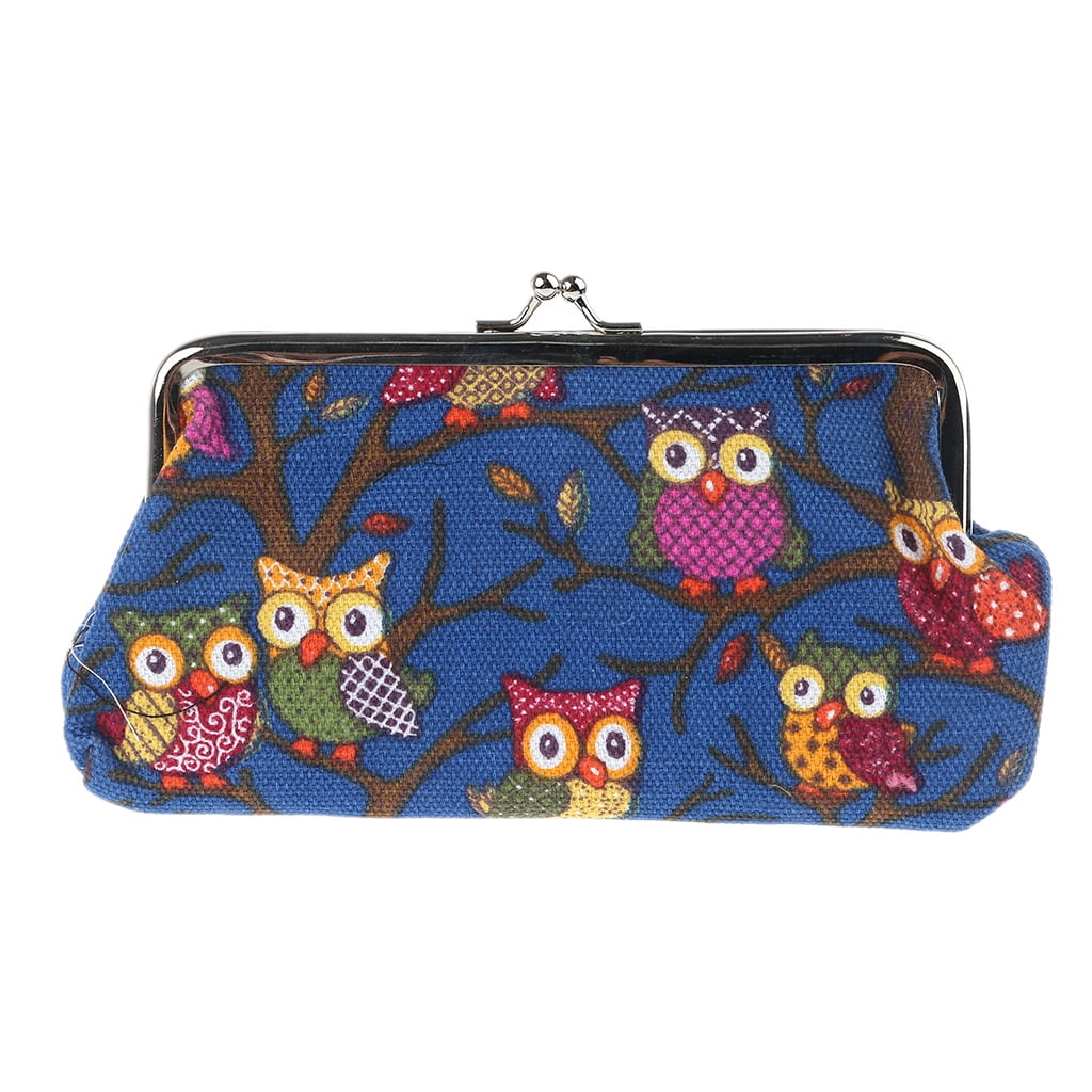 European Style Women Lovely Owl Hasp Purse Lady Wallet Clutch Bag ...