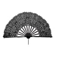 European Styles Embroidered Lace Fan Hollowed Pattern Wedding Accessory ...
