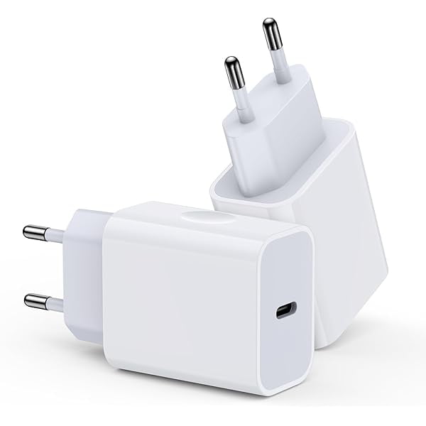 European Travel Plug Adapter, 2-Pack 20W USB-C Power Adapter Fast ...