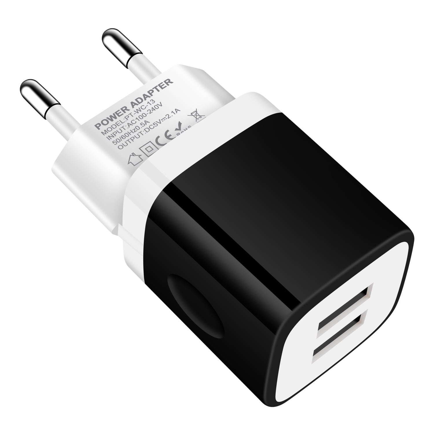 European Travel Plug Adapter,AILKIN 2.1A International Travel Adapter Dual Ports USB Wall ...