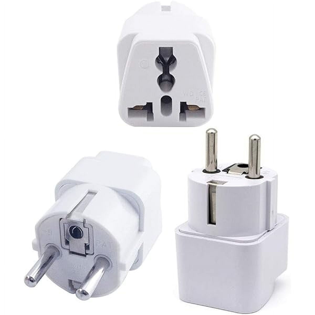 European Travel Plug Adapter, Power Plug Schuko Type E/F for Germany ...