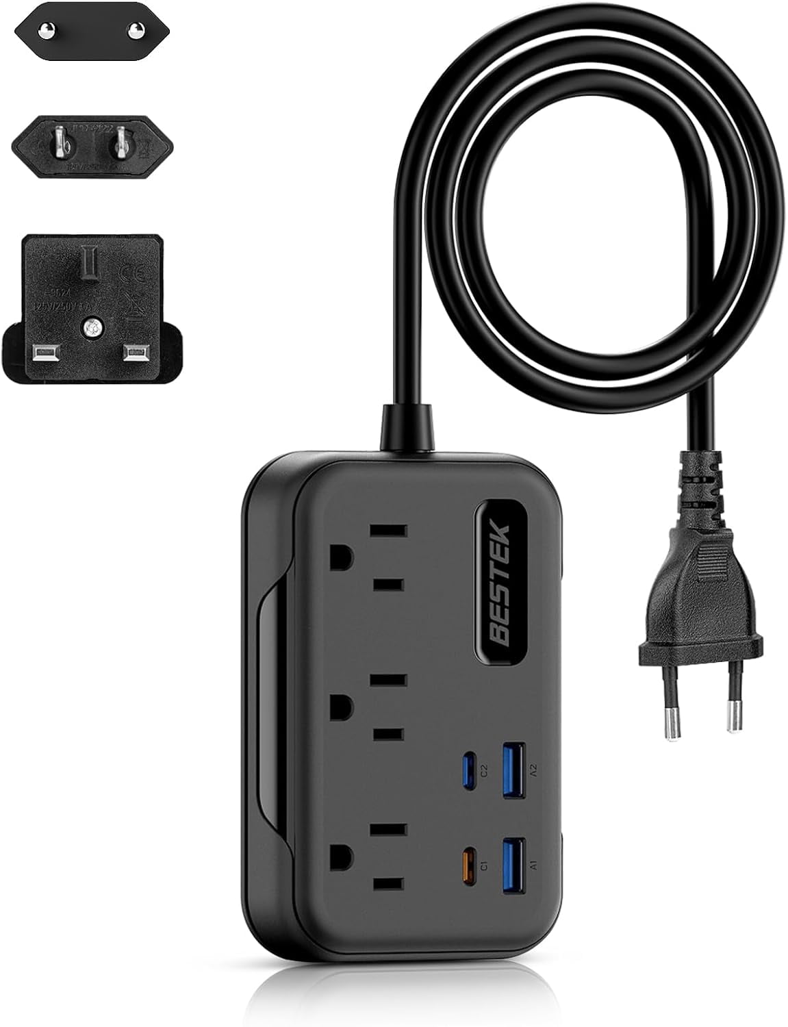European Travel Plug Adapter: UK Travel Plug Adapter - US to UK Plug ...
