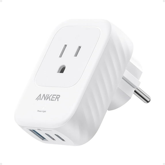 European Travel Plug Adapter USB C 15W,Anker International Power Plug ...