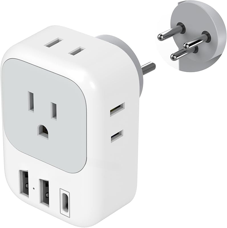 European Travel Plug Adapter USB C, International Plug Adapter with 4 ...