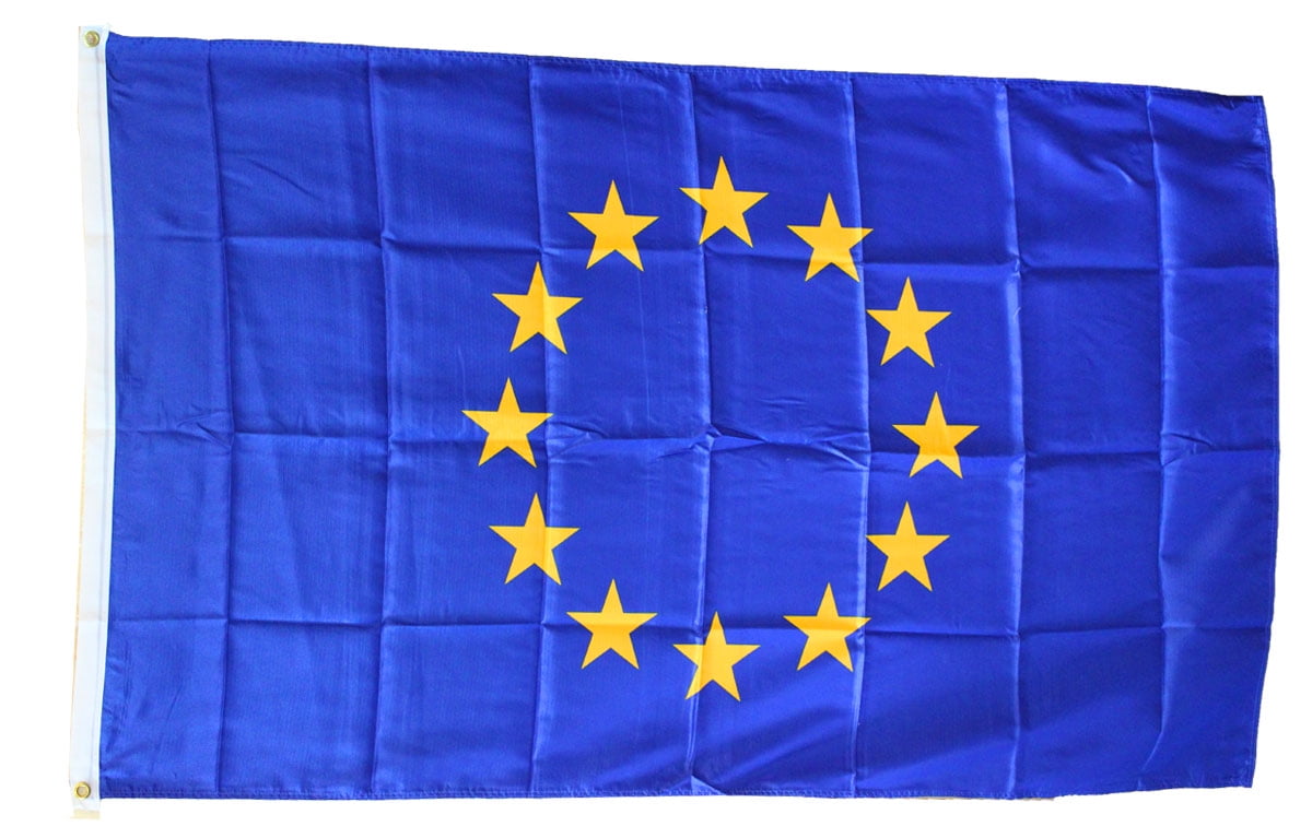 European Union - 3'X5' Polyester Flag - Walmart Business Supplies