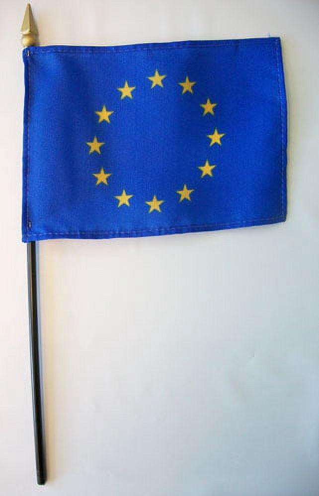 European Union - 4"X6" Stick Flag - Walmart Business Supplies