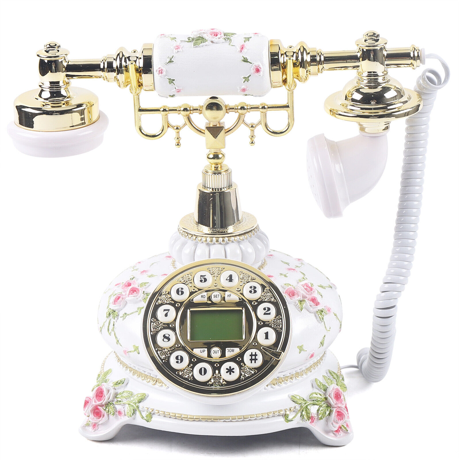 European Vintage Handset Telephone Antique Old Fashioned Phone Retro ...