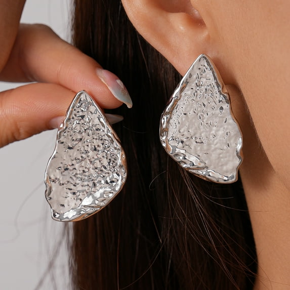 European and American Metallic Texture Wrinkled Irregular Geometric ...