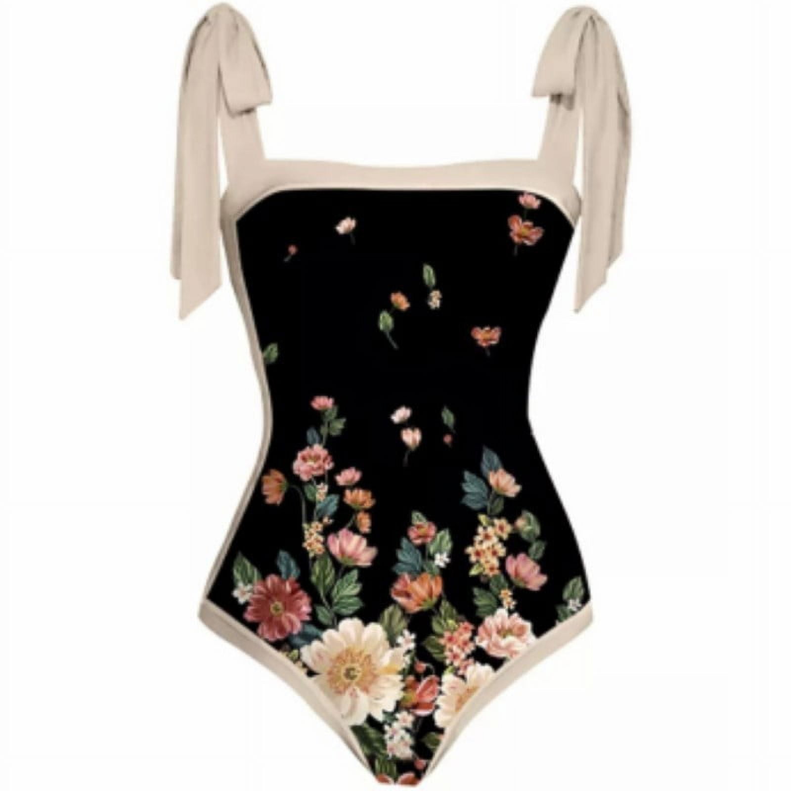 European and American One-piece Conservative Belly-covered Beach Spring ...