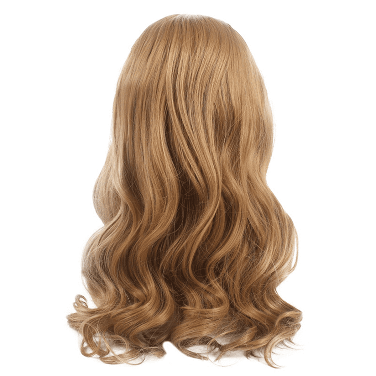 European and American Style Center-Parted Long Curly Hair Chemical ...