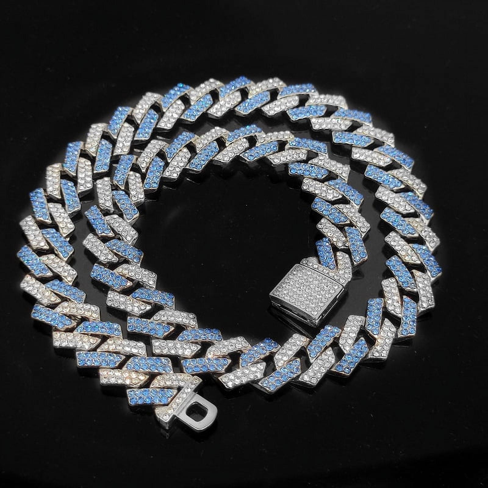 European and American style hip-hop lip Diamond large gold chain Cuban ...