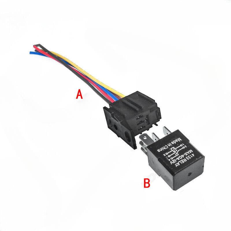 European car 12V 40A 5-pin alarm relay with wire, 5-pin relay, 5-pin ...