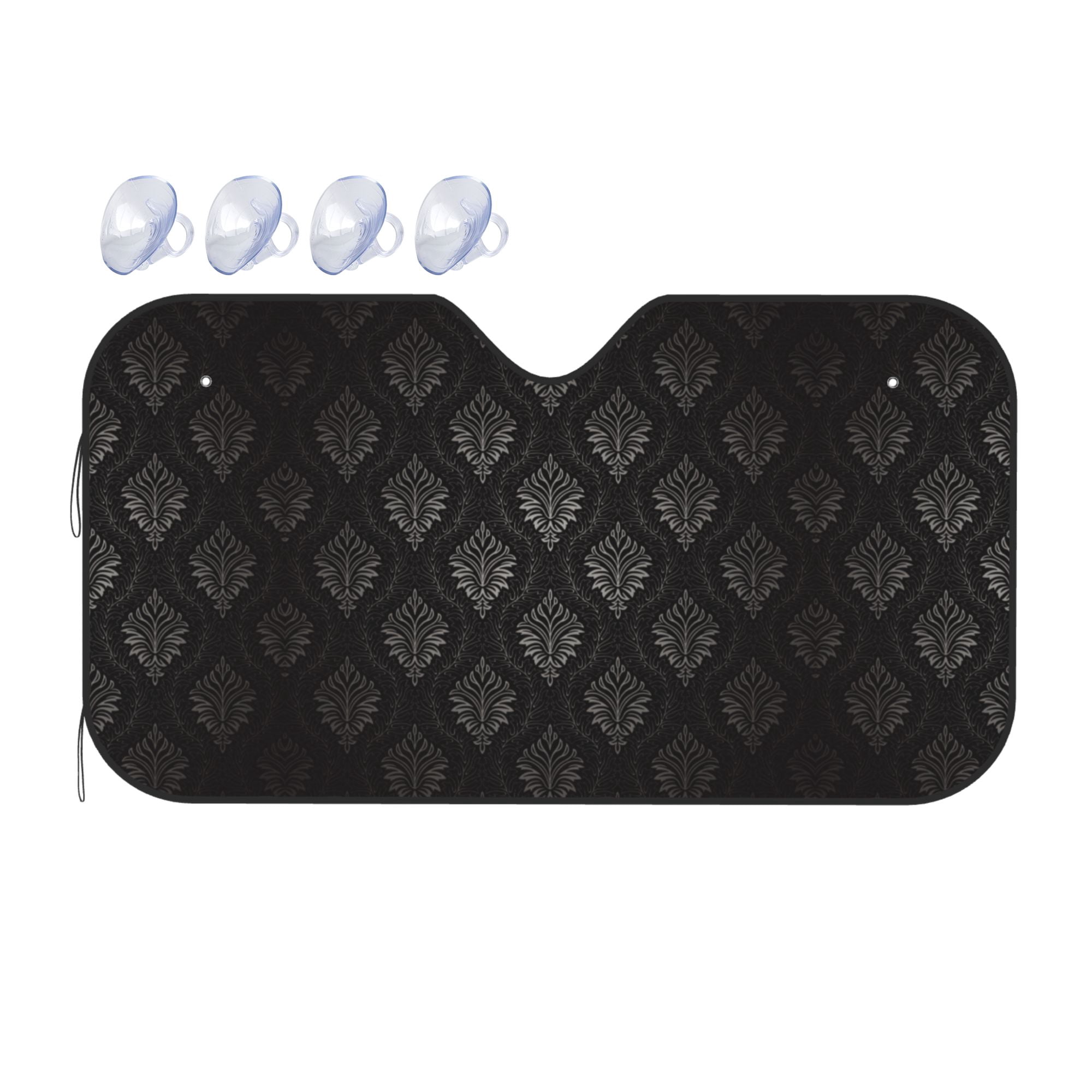 European classical flower background 1-Piece Car Front Window Sunshade ...