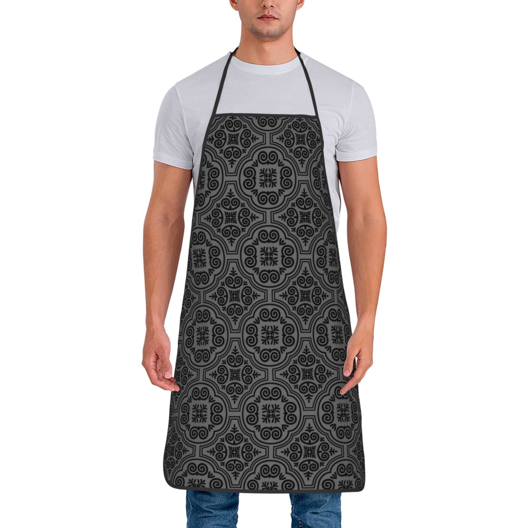 European classical flower background (13) Aprons for Women Men ...