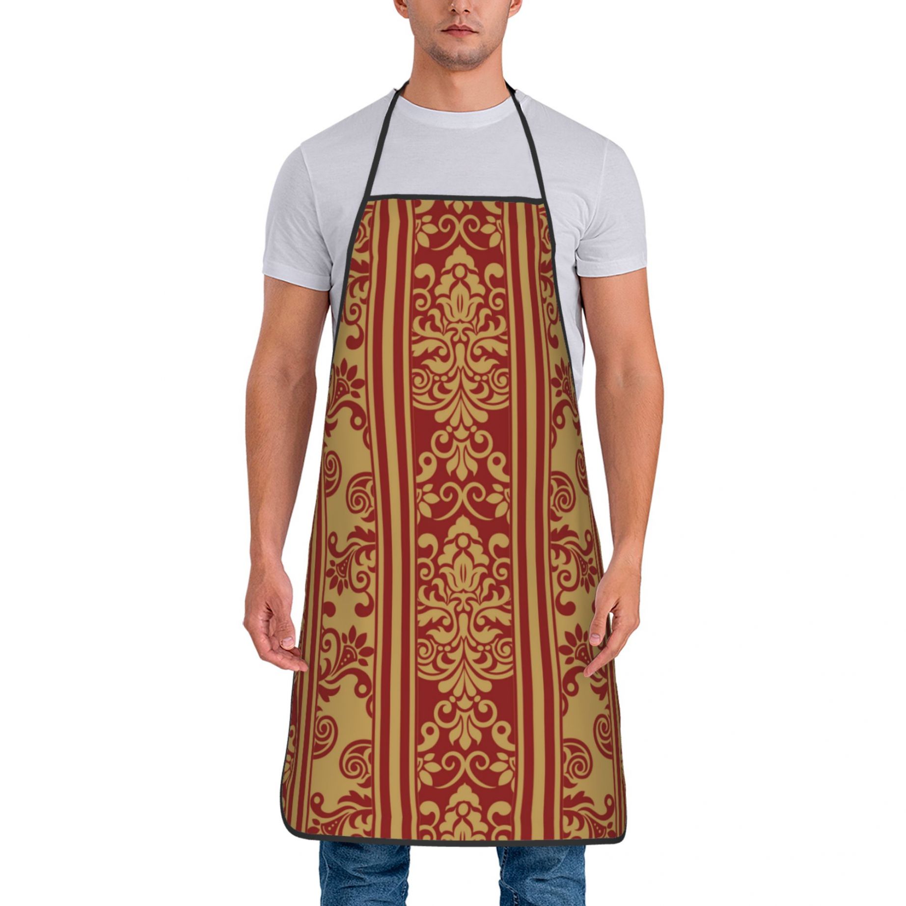European classical flower background (4) Aprons for Women Men ...