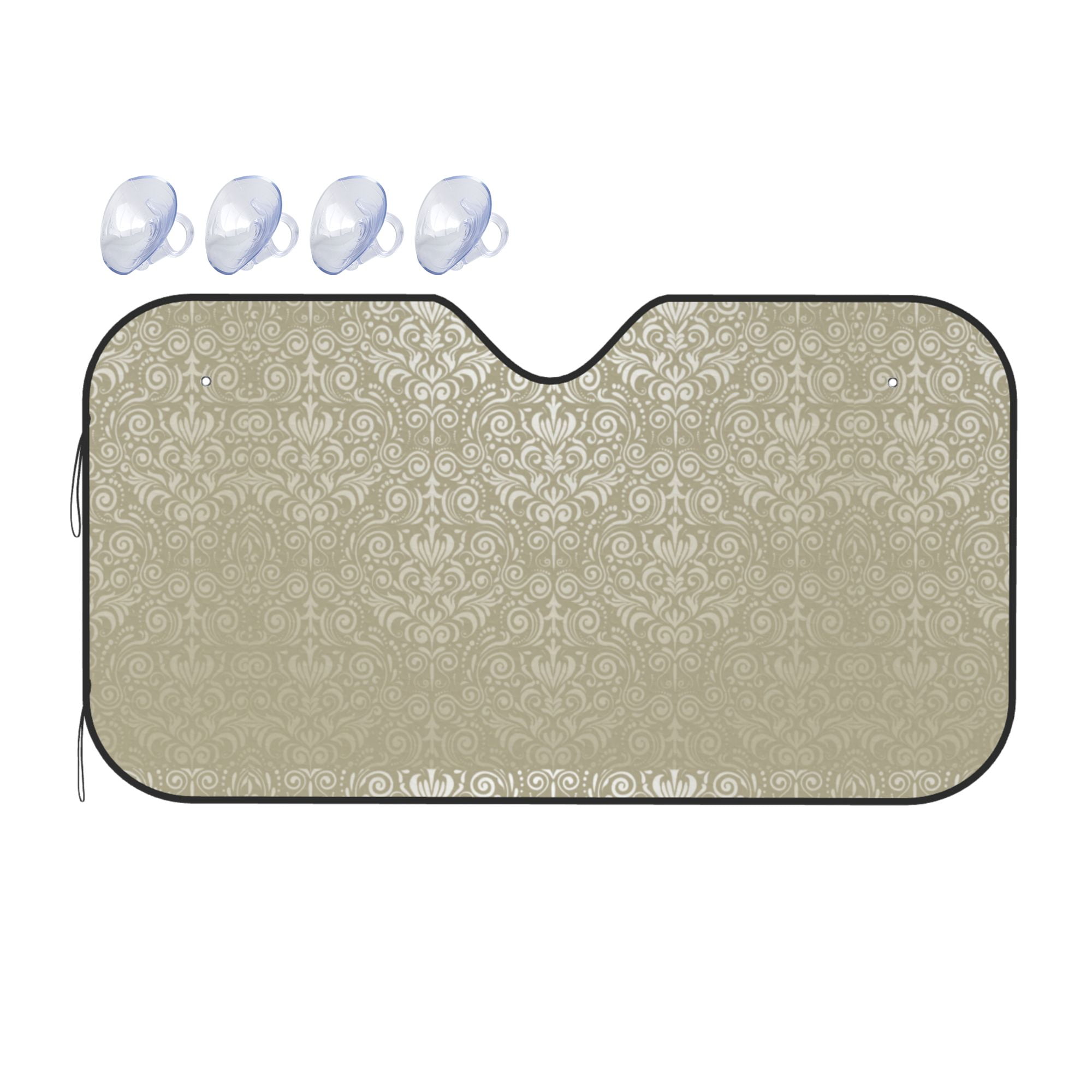 European flower background 1-Piece Car Front Window Sunshade-Foldable ...