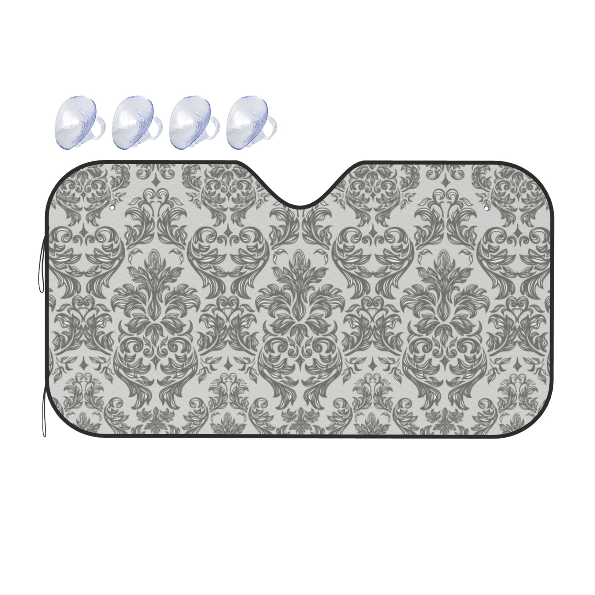European flower pattern background 1-Piece Car Front Window Sunshade ...