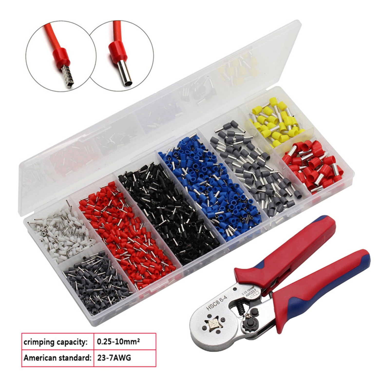European style Crimper Terminal Crimping Pliers Wire Stripper Crimper ...