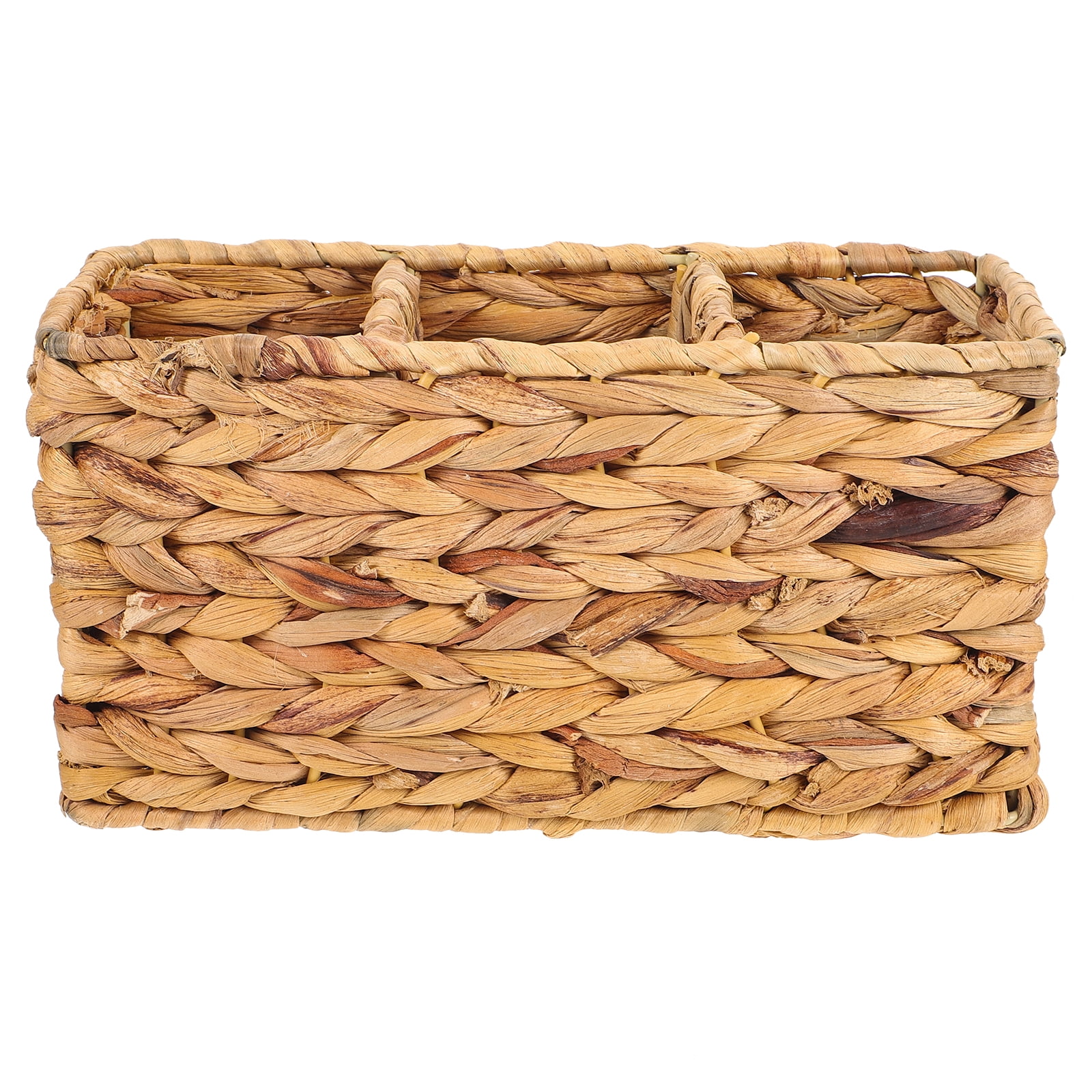 European-style Handwoven Three-compartment Storage Basket Christmas ...