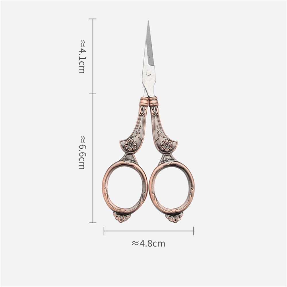 European style antique eight character scissors household tea bag ...