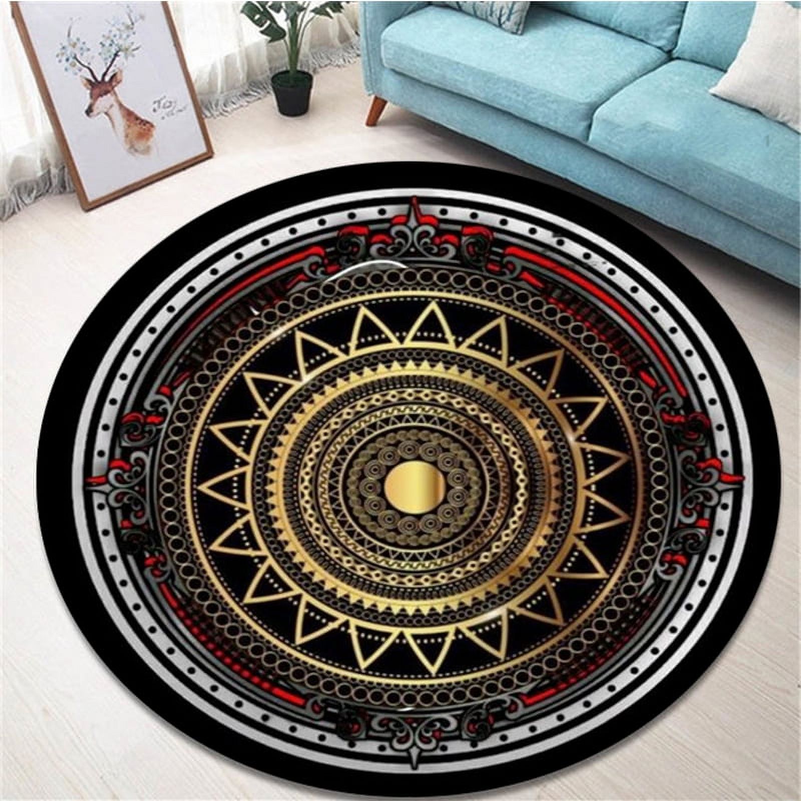 European style modern decorative circular carpet living room bedroom ...