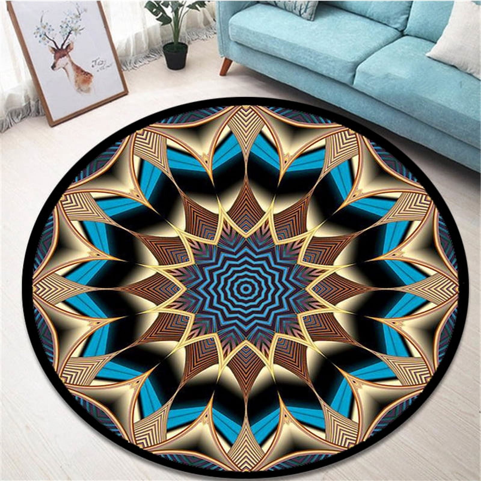 European style modern decorative circular carpet living room bedroom ...