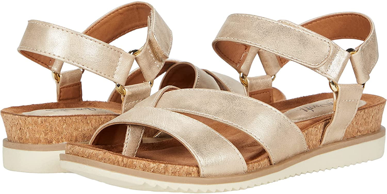 Eurosoft by Sofft Womens, Lynelle Sandal 8 Gold - Walmart.com